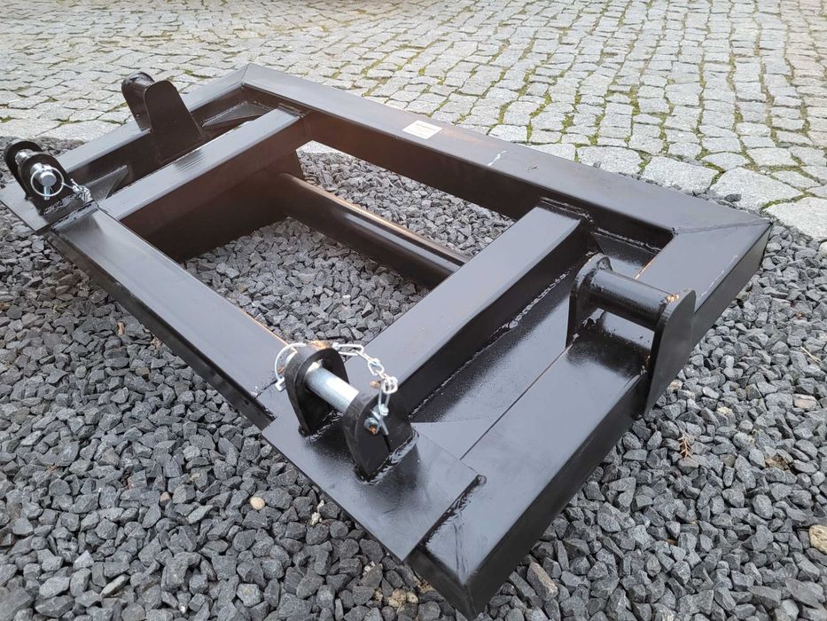 Adapter/ Przejściówka z ładowarki JCB MANITOU KOMATSU MERLO na Euro ...