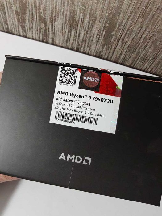 Процесор AMD Ryzen 9 7950X3D box на гарантії: 23 000 грн ...