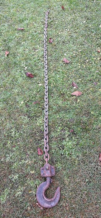 Łańcuch stalowy z hakiem 3T, łańcuch zrywkowy, rug cug, Bełchatów • OLX.pl