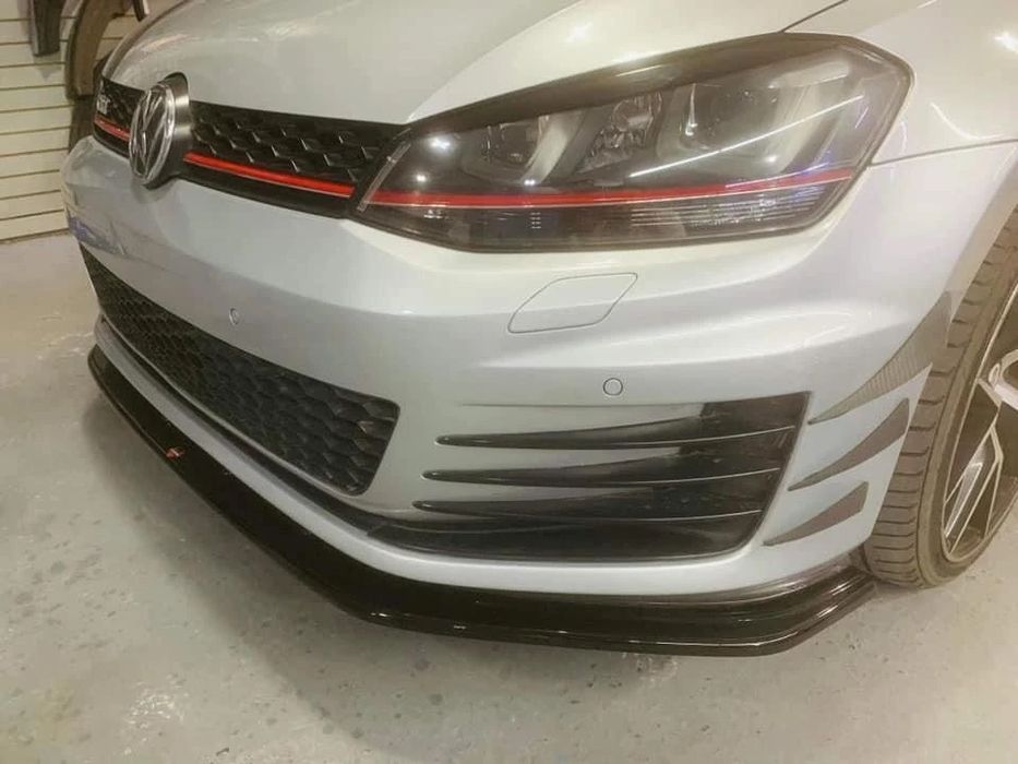 LIP SPOILER FRONTAL PALA ABA LÂMINA VW GOLF 7 7,5 VII GTI TCR GTD R ...
