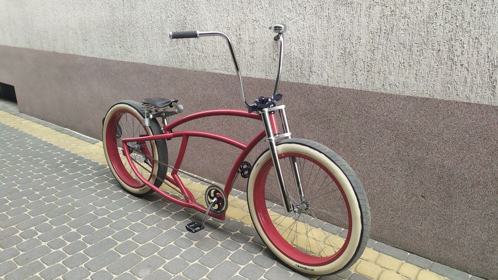 Custom JEDYNY chopper Cruiser rower miejski kastom lowbike fatbike ...
