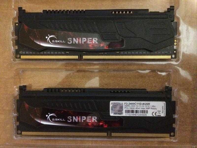 OЗУ RAM - DDR3 8Gb(4+4) XMP 1600Mhz-2400Mhz Intel+Amd G.Skill Sniper ...