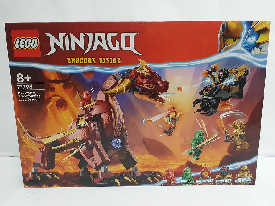 LEGO 71793 LAVA DRAGON Ninjago smok lawowy transformer+figurki Jaworowa ...
