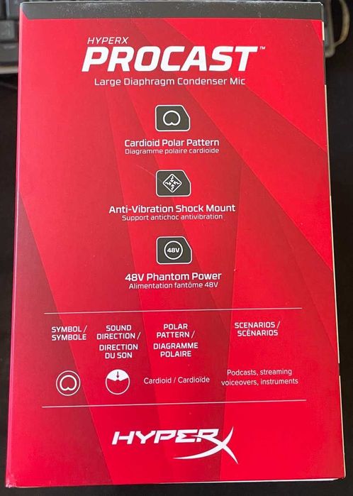 Мікрофон HyperX ProCast Black (699Z0AA): 4 000 грн. - Периферійні пристрої Запоріжжя на Olx