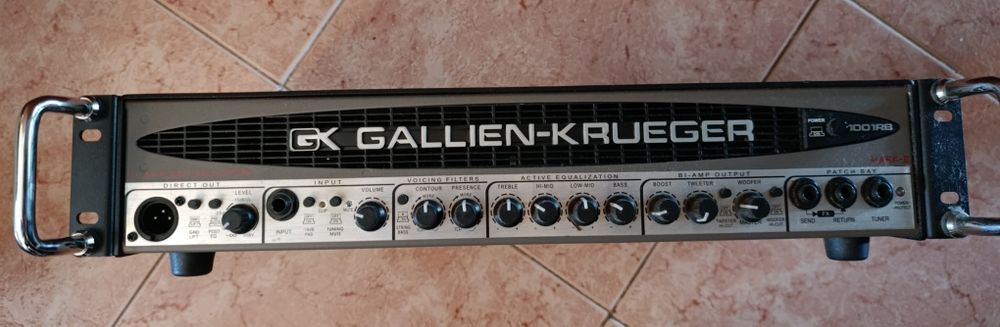 Gallien-Krueger 1001RB-II Mark II 700W + Trace Elliott 1028H bass cab ...