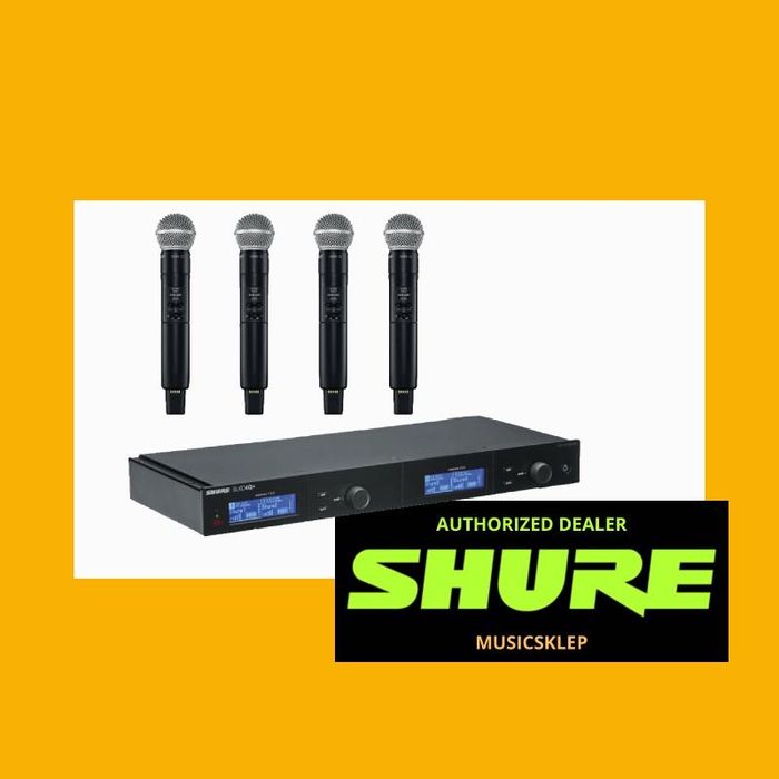 SHURE SLXD4Q+ odbiornik 4 kanały 4 x SM58 Kutno • OLX.pl