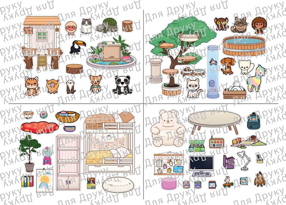 Електронний альбом тварини звірі Тока Бока Ігри на липучках Toka Boka ...