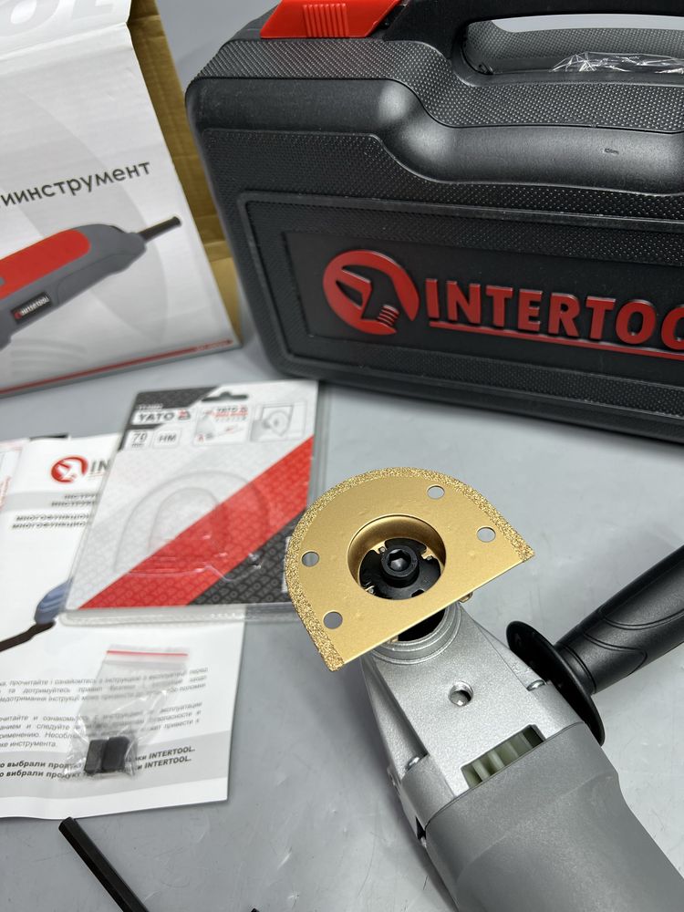 Реноватор Intertool DT-0523 + сегментная насадка Yato по плитке бетону ...