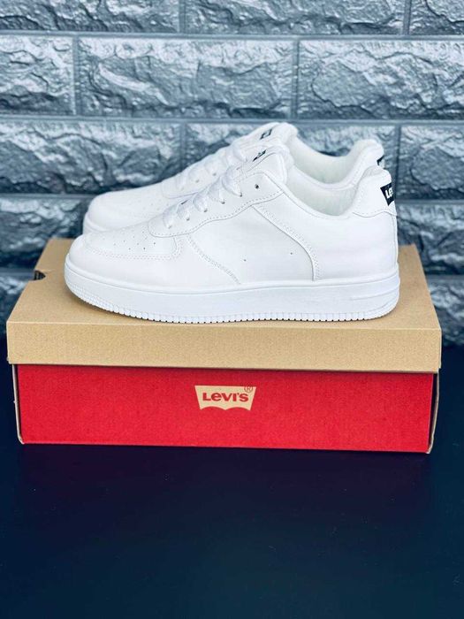 Кроссовки Levis мужские красовки Левайс кожаные кросовки левис, белые ...