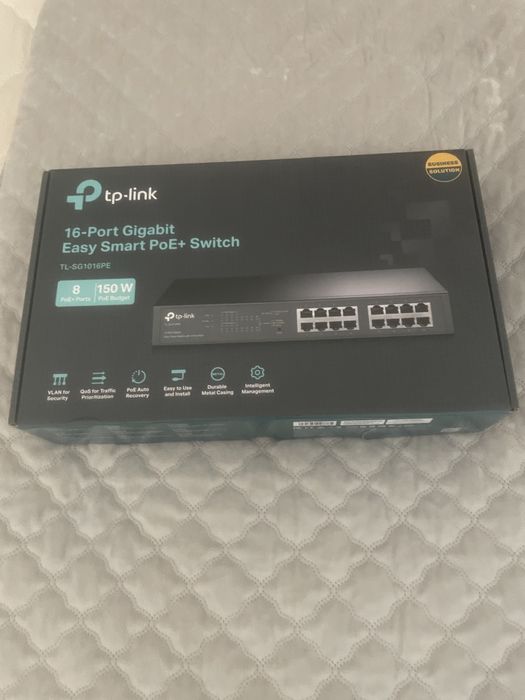 TP-Link 16-Port Gigabit Easy Smart Switch ( TL-SG1016PE ) Lordelo • OLX ...