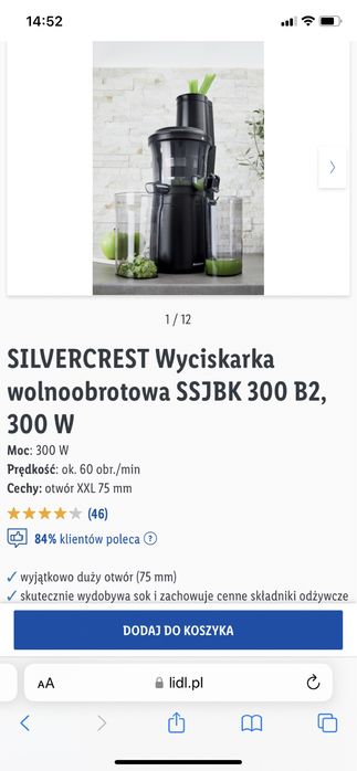 SILVERCREST Wyciskarka wolnoobrotowa Wiry • OLX.pl