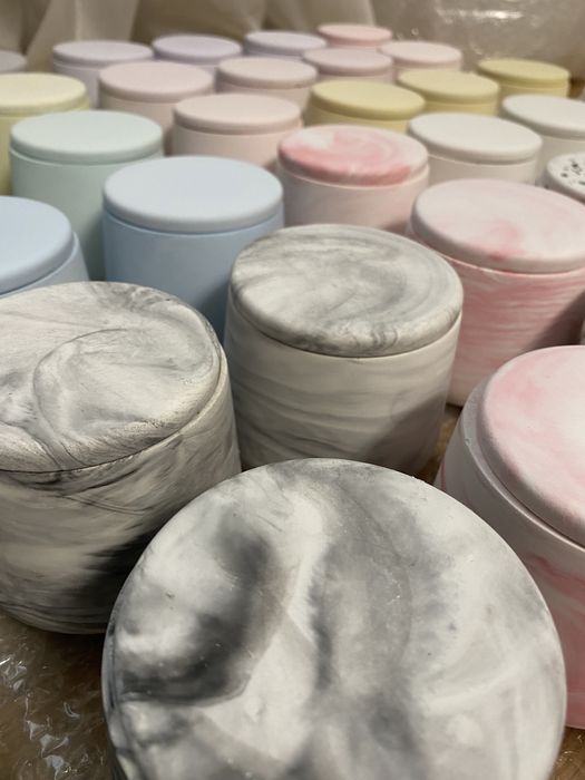 Кашпо з кришкою Тара для свечей Тара для свічок Кашпо для свічок 65 грн Витвори майстрів