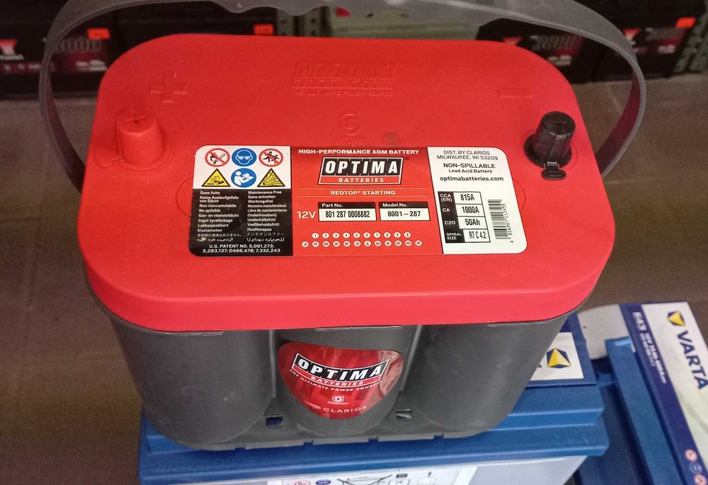 Akumulator OPTIMA RTC4,2 12V 50AH 815A do freemont journey nowy ...