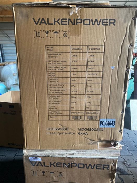 Agregat prądotwórczy 6KW Diesel Valkenpower dg6500se3 Lgota-Mokrzesz • OLX.pl
