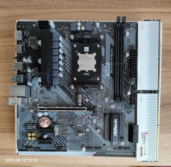 Комплект Ryzen 5 7500F+AsRock b650m-h/m2+2*16 DDR5 JUHOR 6000 MHz: 11 ...