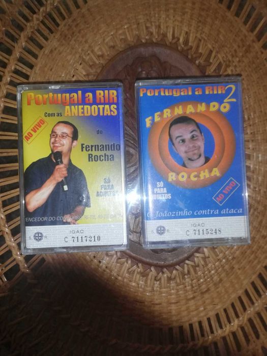 Cassetes com 20 anos Fernando Rocha - anedotas Benedita • OLX Portugal