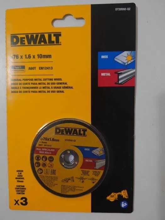Набор отрезных кругов 3шт DeWALT DT20592 для пилы DeWALT DCS438 новый ...