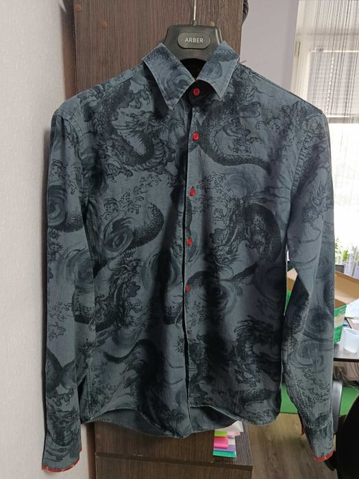 Чоловіча сорочка 52 Greek Street (London) з драконами. Розмір L: 300 ...