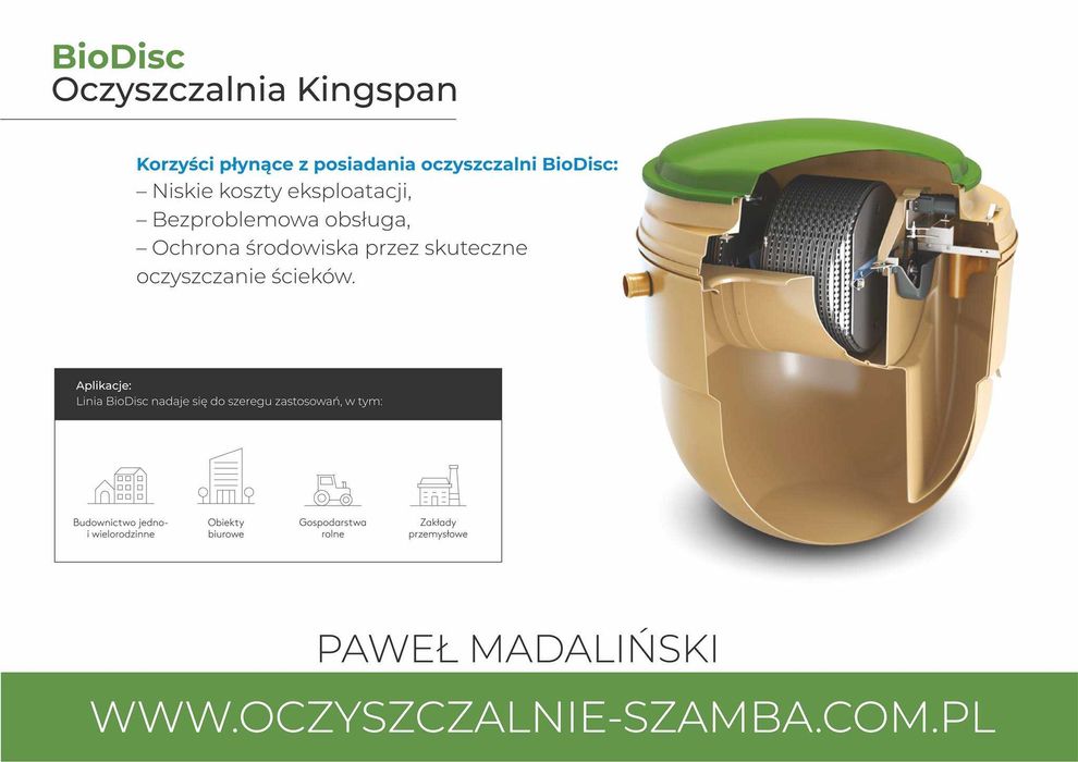 Kingspan BioDisc przydomowa oczyszczalnia ścieków bio. - KOMPLEKSOWO ...