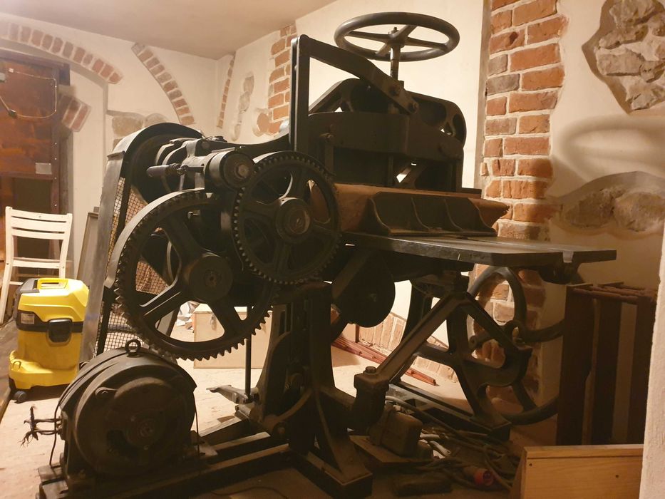 Maszyna introligatorska dekoracja Loft industrialna zabytkowa antyk ...