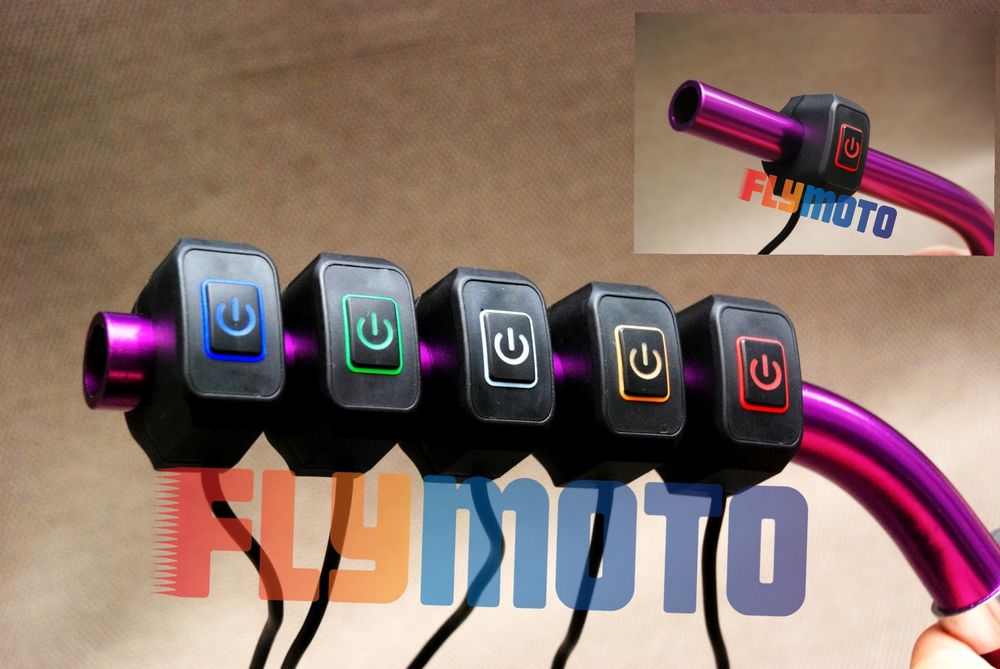 Кнопка на руль мотоцикла квадроцикла скутера мопеда переключатель мото ...