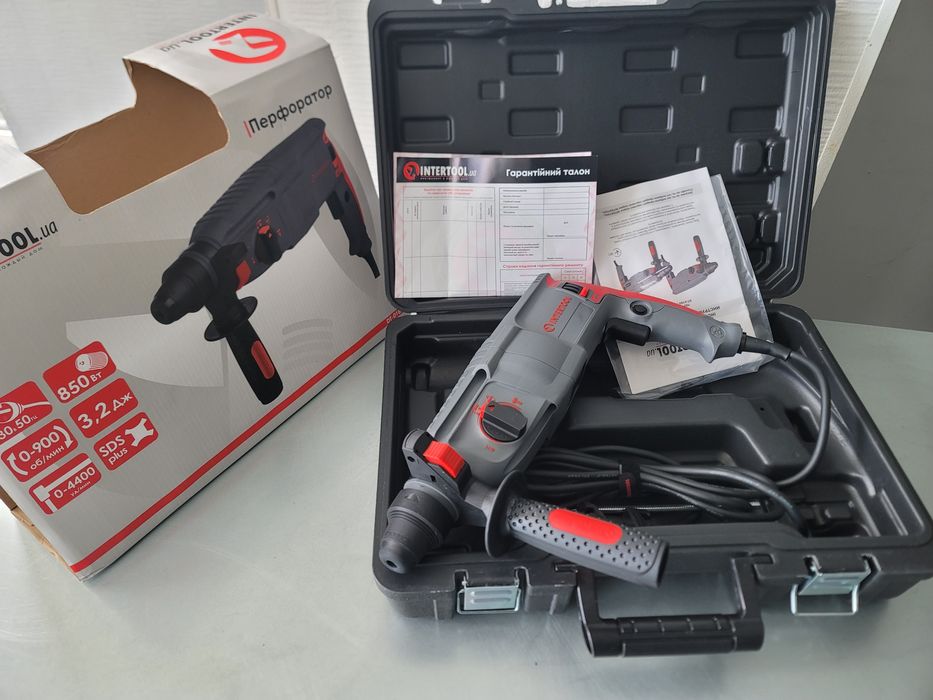 3,2 Дж Гарантия 12мес Перфоратор Intertool DT-0180 Новый 3 режима: 1 360 грн ...