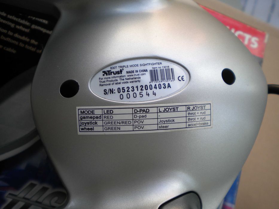 Джойстик Trust 830T Triple Mode Sight Fighter манипулятор маніпулятор ...