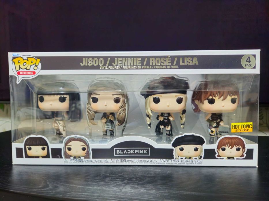 Funko Pop BLACKPINK набор фигурок Hot Topic 4-Pack оригинал Exclusive ...