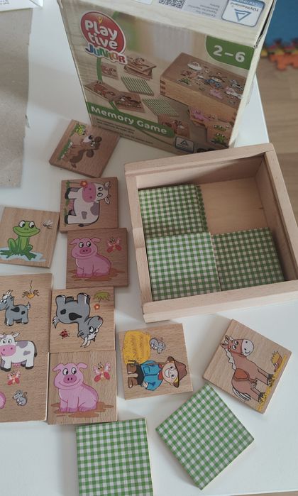 Gra drewniana memory dla najmłodszych!!! Play tive junior Kostrzyn • OLX.pl