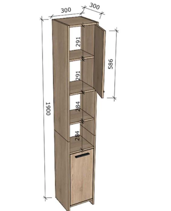Пенал для ванної шафа тумба полиця етажерка органайзер 1 690 грн Меблі для ванної кімнати