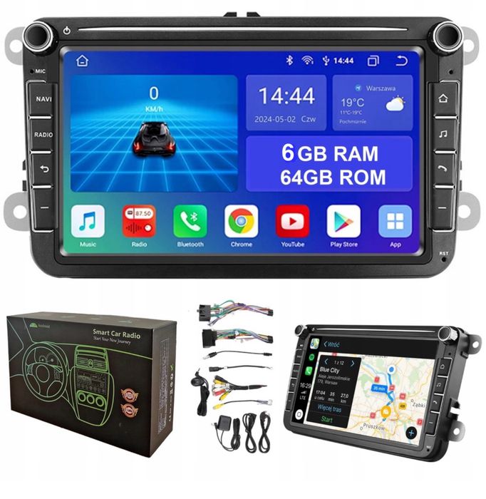 Radio nawigacja Smart Car Radio Android 8/VW SKODA SEAT Otwock • OLX.pl