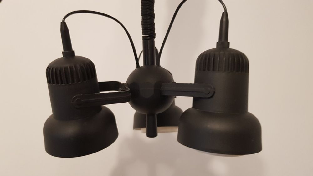 Lampa sufitowa opuszczana PRL włoski patent Italy Warszawa Praga ...