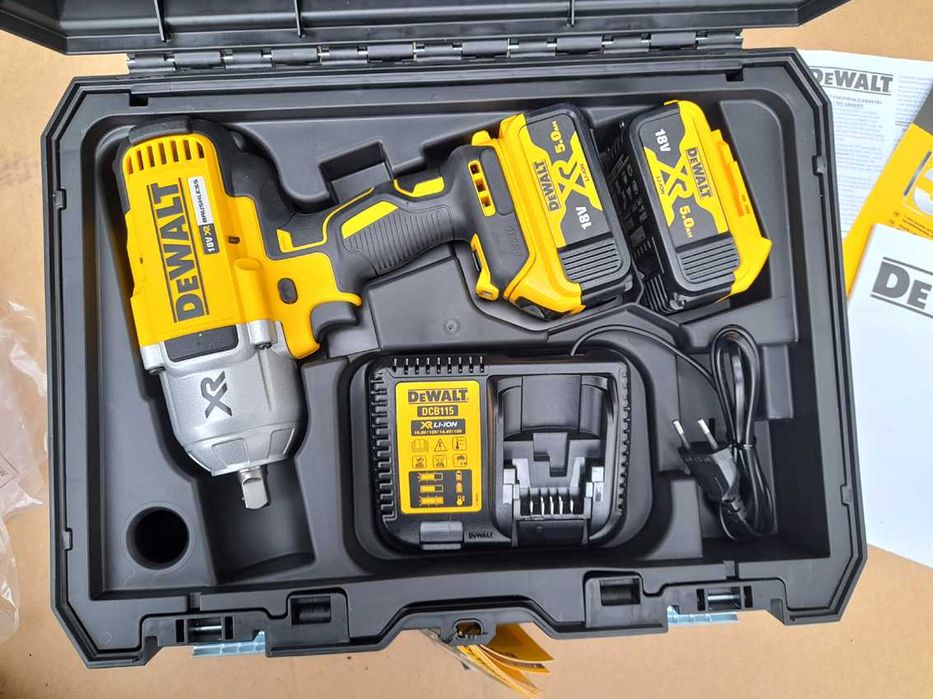 NOWY klucz udarowy DeWALT DCF899P2 18V + 2x5Ah + ładowarka + walizka ...