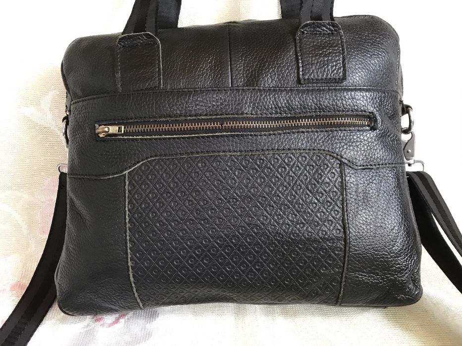 Мужская большая брендовая кожаная сумка, Германия. Размер 36/32/9 см ...