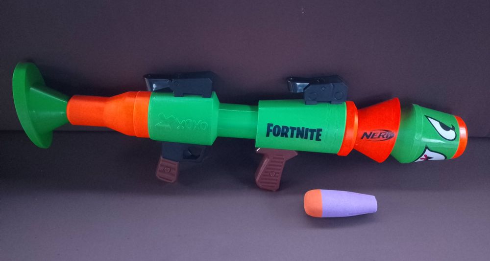NERF.Fortnite wyrzutnia Rusty Rocket E7511 Bizja • OLX.pl