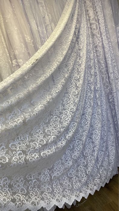 Тюль штори жакард мрамор петек бамбук батист льон 160 грн Декор вікон Хмельницький на Olx