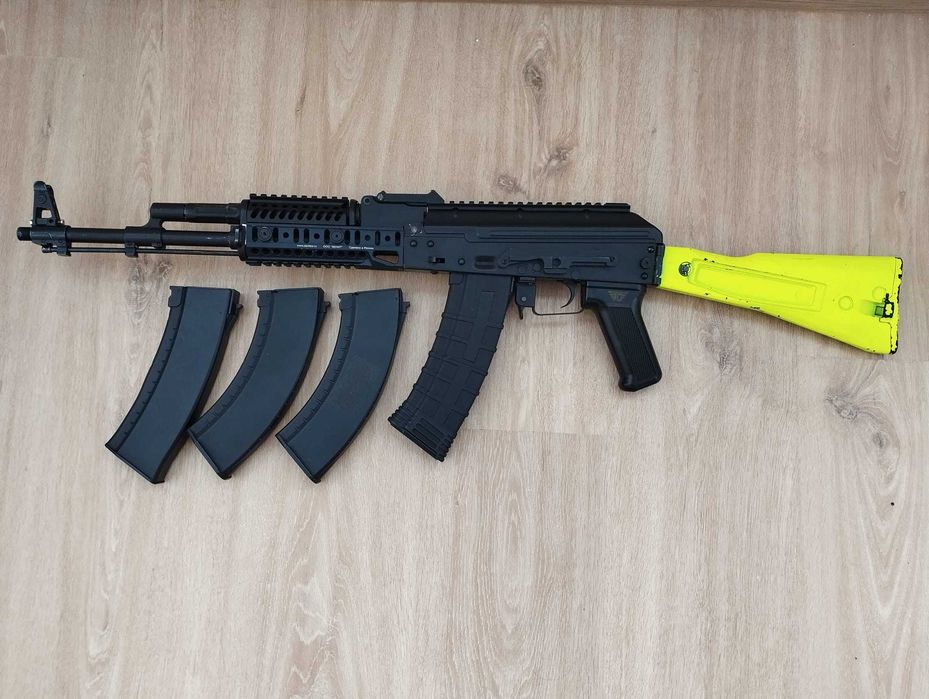 Airsoft AEG AK-74M Jing Gong com upgrades Venteira • OLX.pt