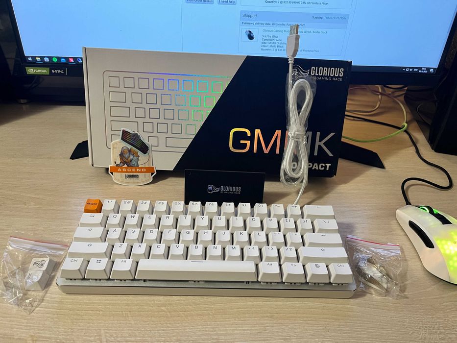 Glorious GMMK COMPACT White (GLO-GMMK-COM-BRN-W) Gateron Brown: 2 600 ...