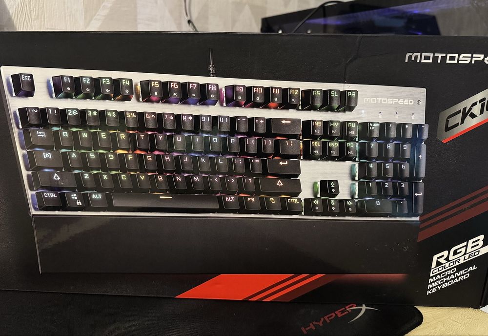 Клавиатура механическая MOTOSPEED CK108, Blue Switch. 100%. Отлич сост: 633 грн. - Периферийные ...