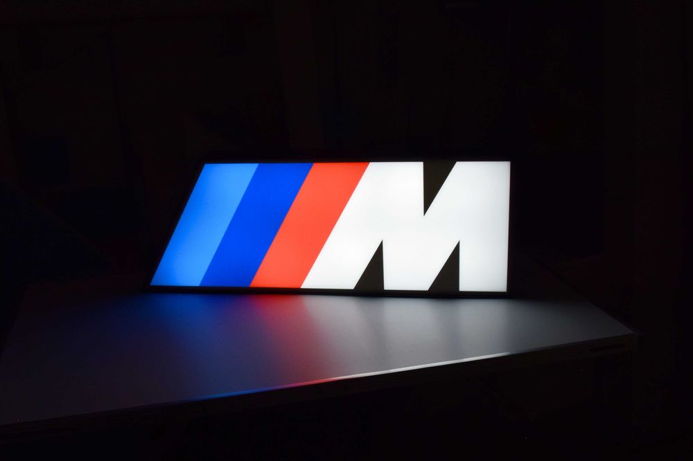 LED Neon BMW M-Power, Logo BMW, Podświetlana Reklama do warsztatu, 3D ...