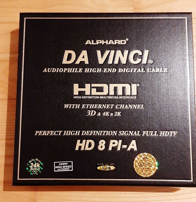 Kabel HDMI-HDMI Alphard da Vinci 3,2 m 3D 4K ARC High-End Kielce • OLX.pl