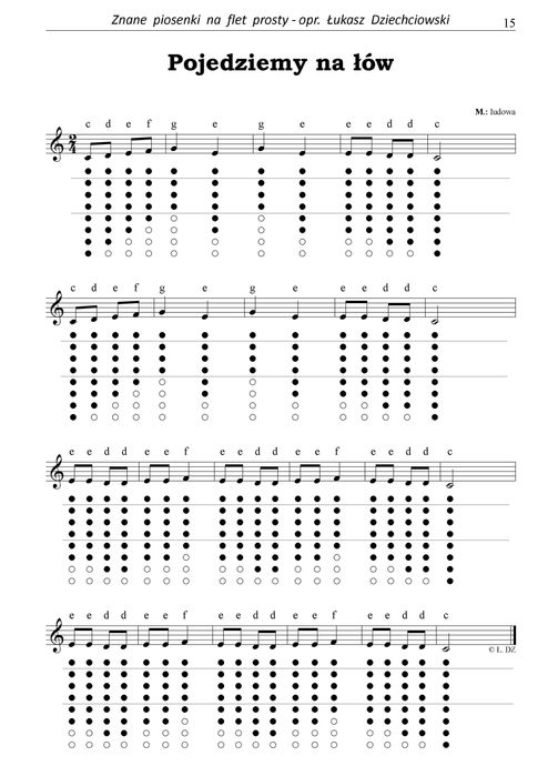 Nuty Piosenki na flet prosty - nuty, tabulatura, mp3, 26 piosenek nowe ...