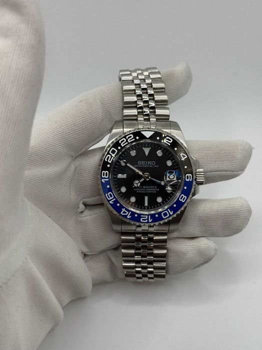Zegarek Seiko Mod Batgirl Batman GMT Master Custom Watch Warszawa Wola ...