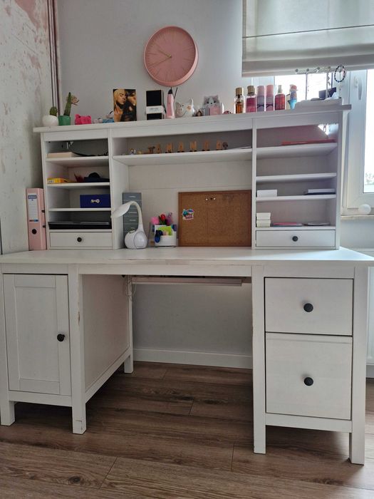 Biurko Hemnes IKEA z nadstawką Chorzów • OLX.pl