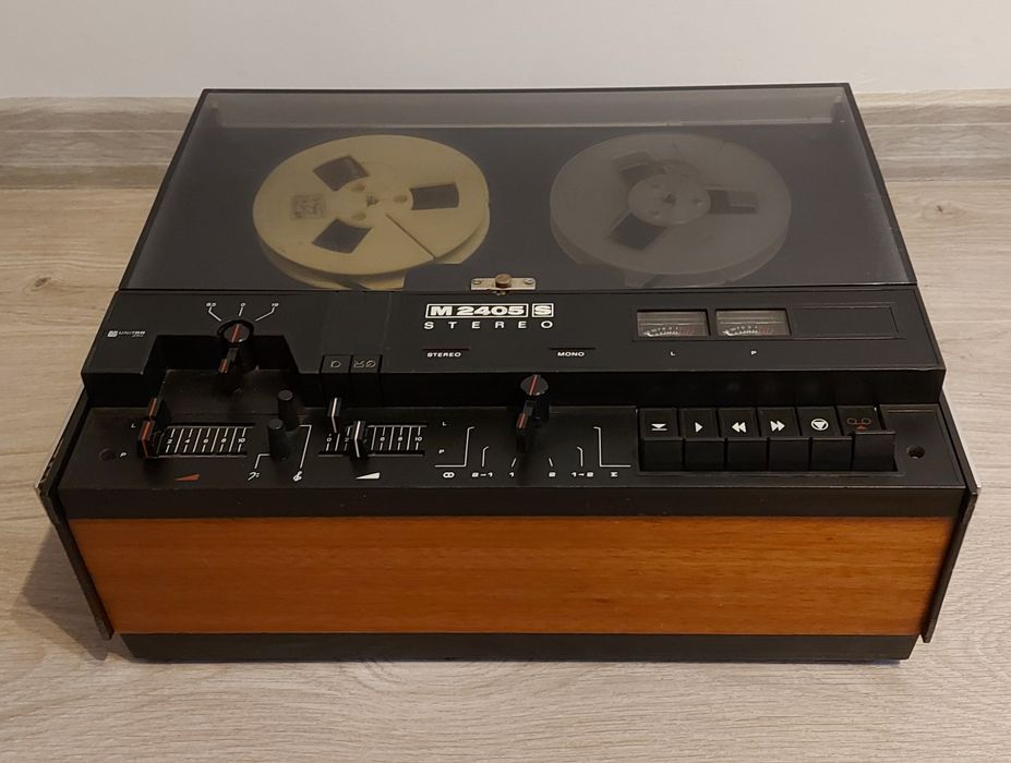 KOLEKCJONERSKI Magnetofon szpulowy Unitra ZRK M2405S +taśmy szpulowe Warszawa Wawer • OLX.pl