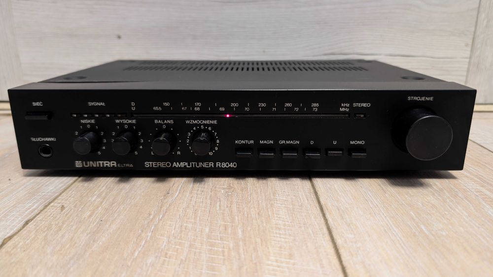 Amplituner Unitra R 8040 ! Czarny ! Idealny ! PO Serwisie ! OKAZJA ...