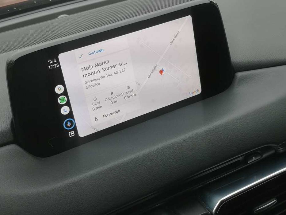 Carplay Android Auto nawigacja MZD Connect Mazda Google Maps montaż ...