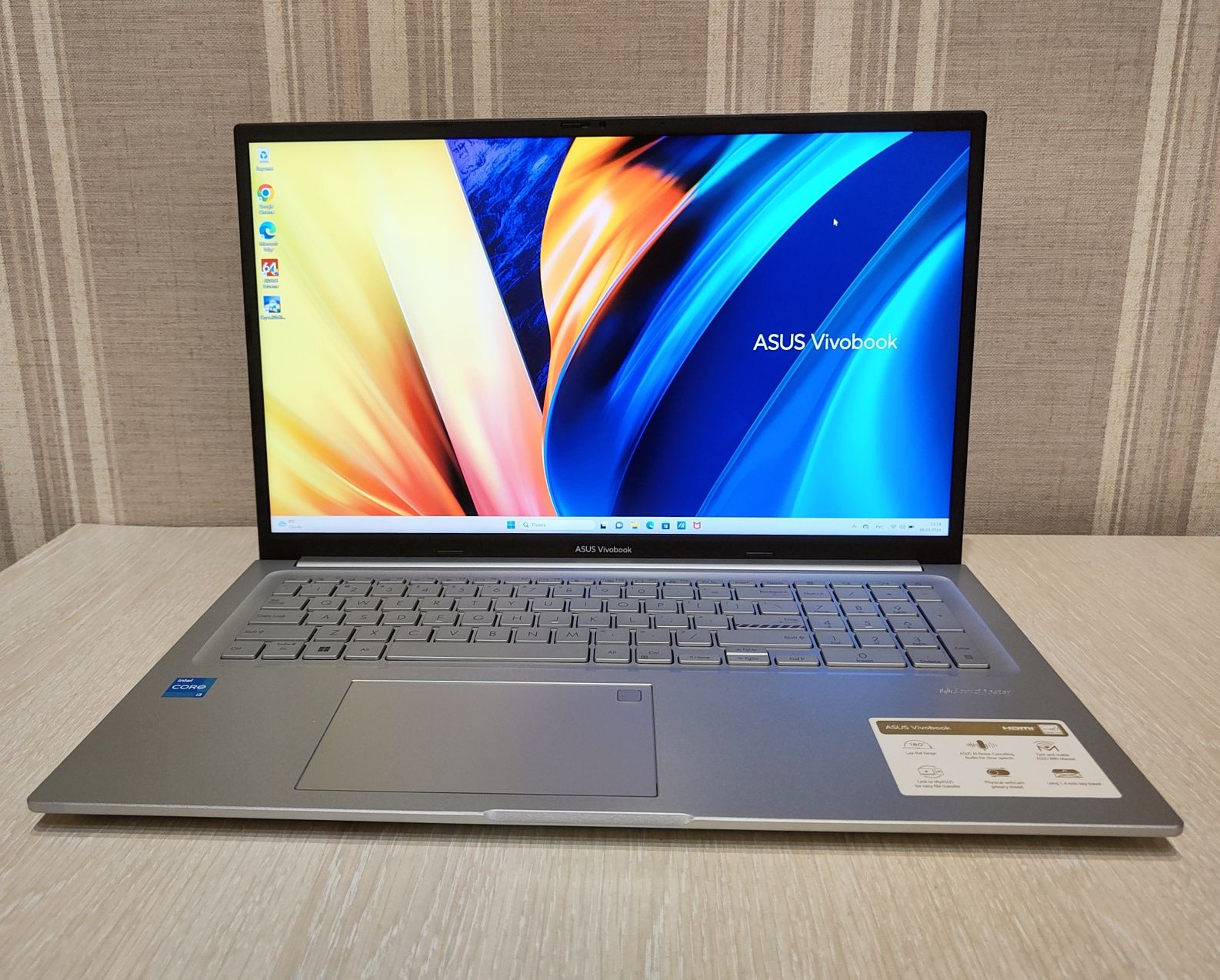 Asus VivoBook 17X 17,3" FHD IPS, Core I3 1220P, 8GB DDR4, 256Gb SSD: 16 ...