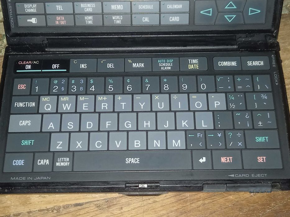 Organizer CASIO 64kB Digital Diary - Zabytkowy Palmtop Warszawa Ursynów ...