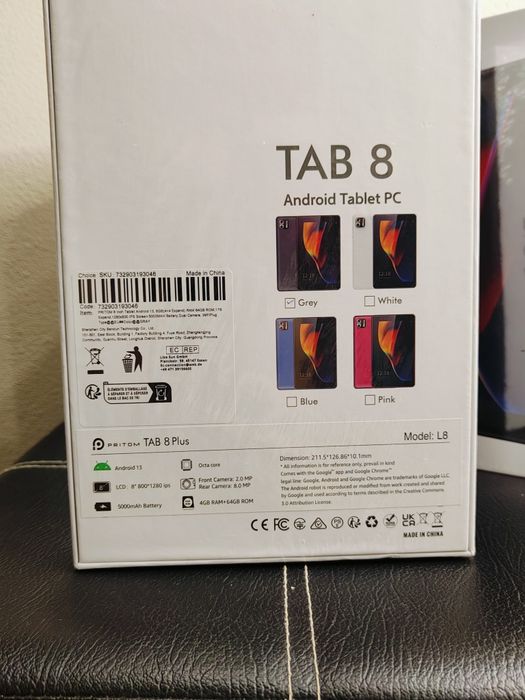 Планшет Pritom 8" 4/64гб Tab 8 Plus: 2 499 грн. - Планшетні комп'ютери ...